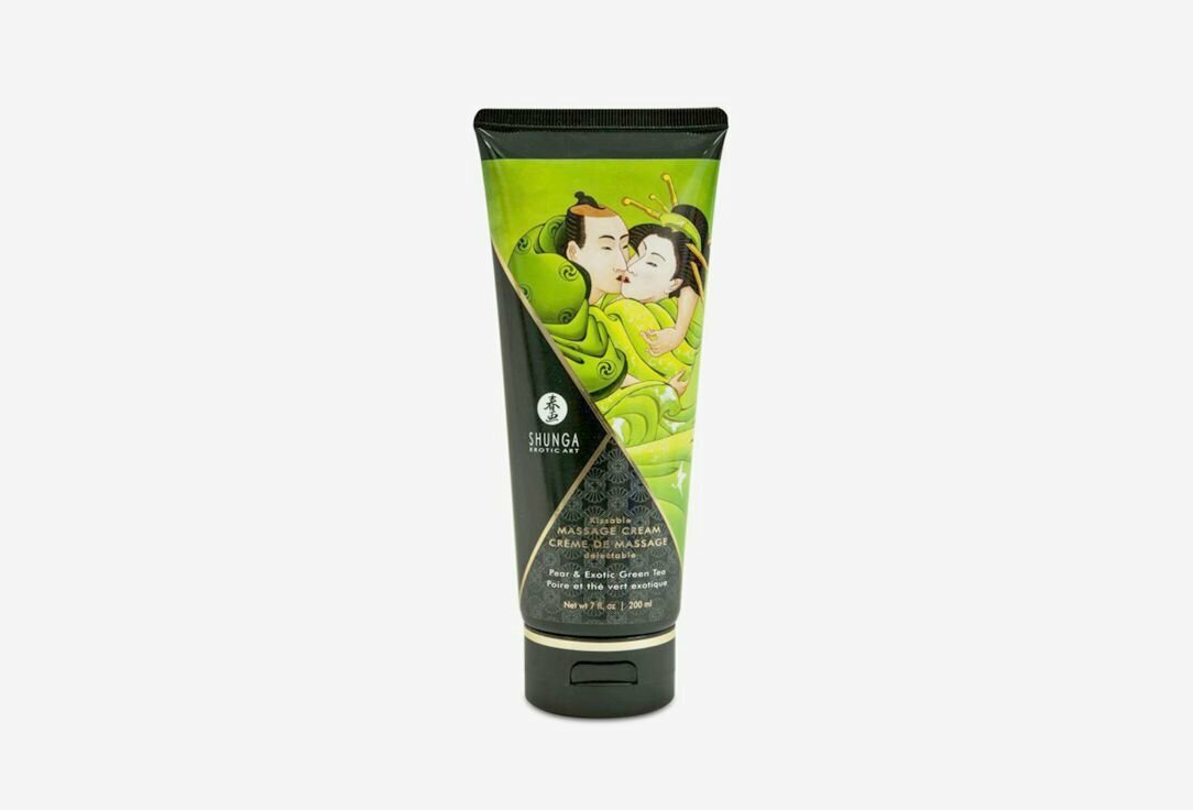 Массажный крем для тела SHUNGA Kissable Massage Cream Pear & Exotic green tea 200 мл