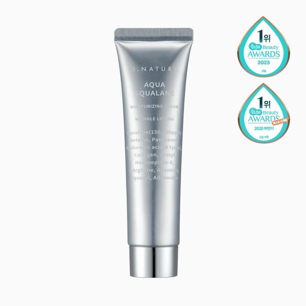 S.NATURE AQUA SQUALANE CREAM 60ml / Увлажняющий крем для лица с скваланом 60 мл. Южная Корея YZ