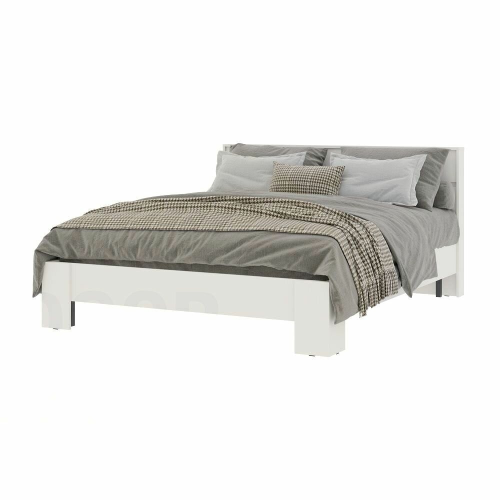 Кровать Хелен, ЛДСП, белый, 160х200 см