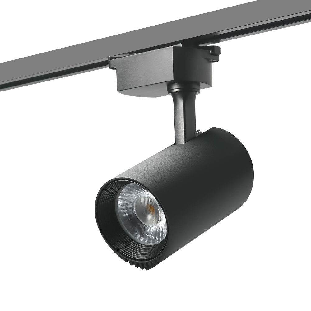 Трековый однофазный светодиодный светильник ACCENT 30-BK-DW для шинопровода, на шину, на трек