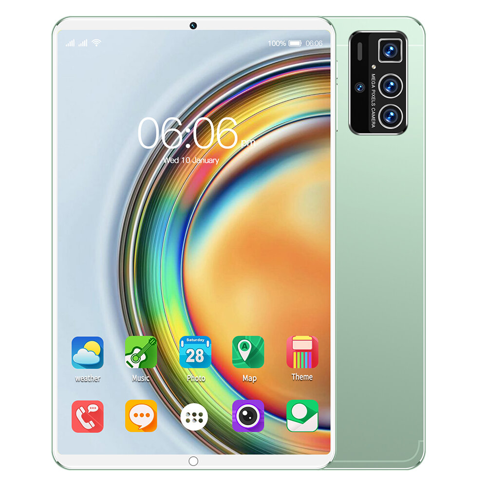 Планшет 10.1-дюймовый 1280*800 IPS, Android 13, 8 ГБ ОЗУ, 128 ГБ ПЗУ с расширяемой памятью, батарея 8000 мАч, Bluetooth, двойная камера, GMS, WiFi, цвет черный/золотой/зеленый/серебристый, разъемы EU/US/UK/AU