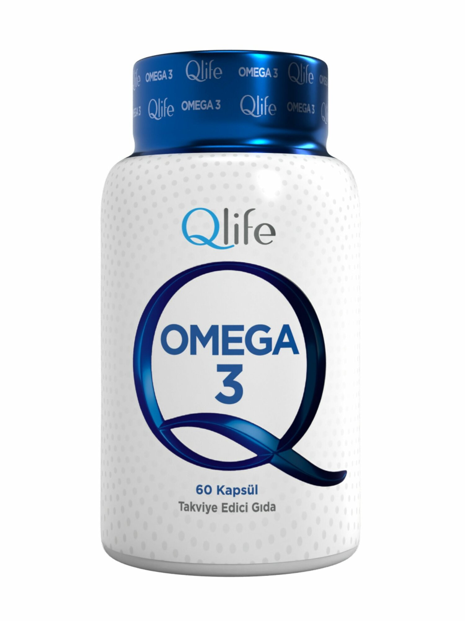 QLIFE Омега-3 780 мг, капсулы 60 шт, для сердца, для мозга и сосудов, источник EPA и DHA, Турция