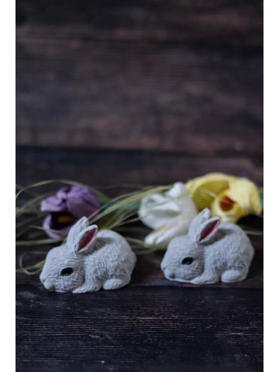 Набор статуэток зайки 2 штуки