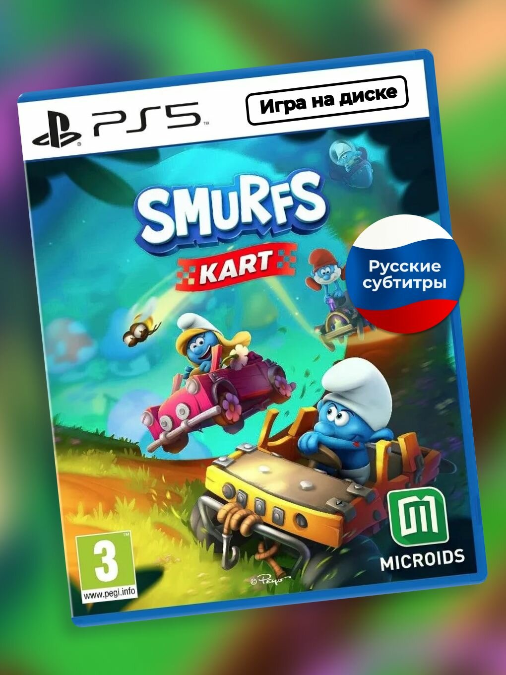 Видеоигра Smurfs Kart Смурфики PS5 диск с русскими субтитрами