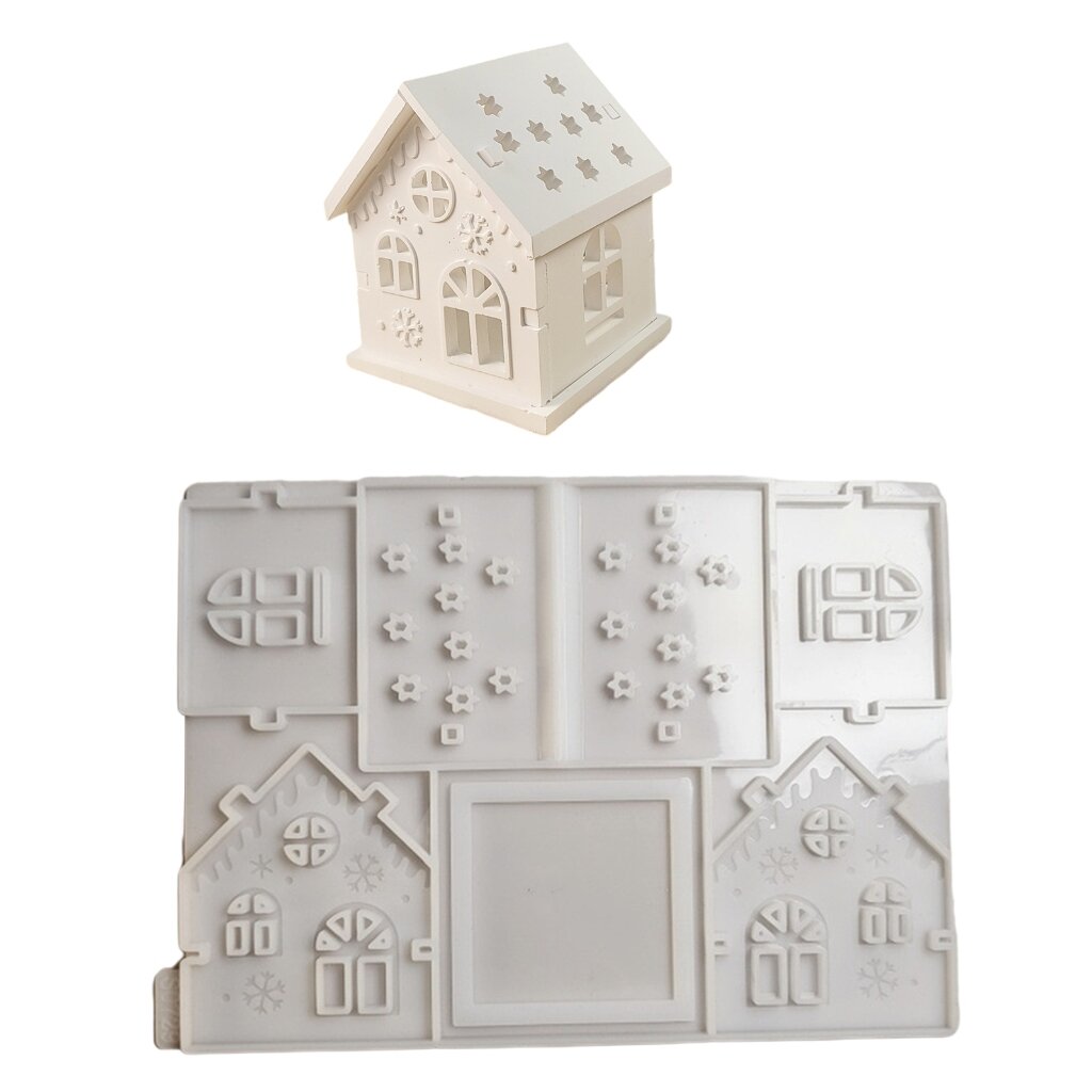 Форма для мозаики рождественского домика