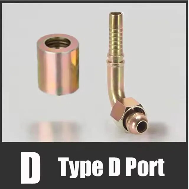 Фитинг для гидравлического шланга M10-M24 6MM to M12x1.5, серый