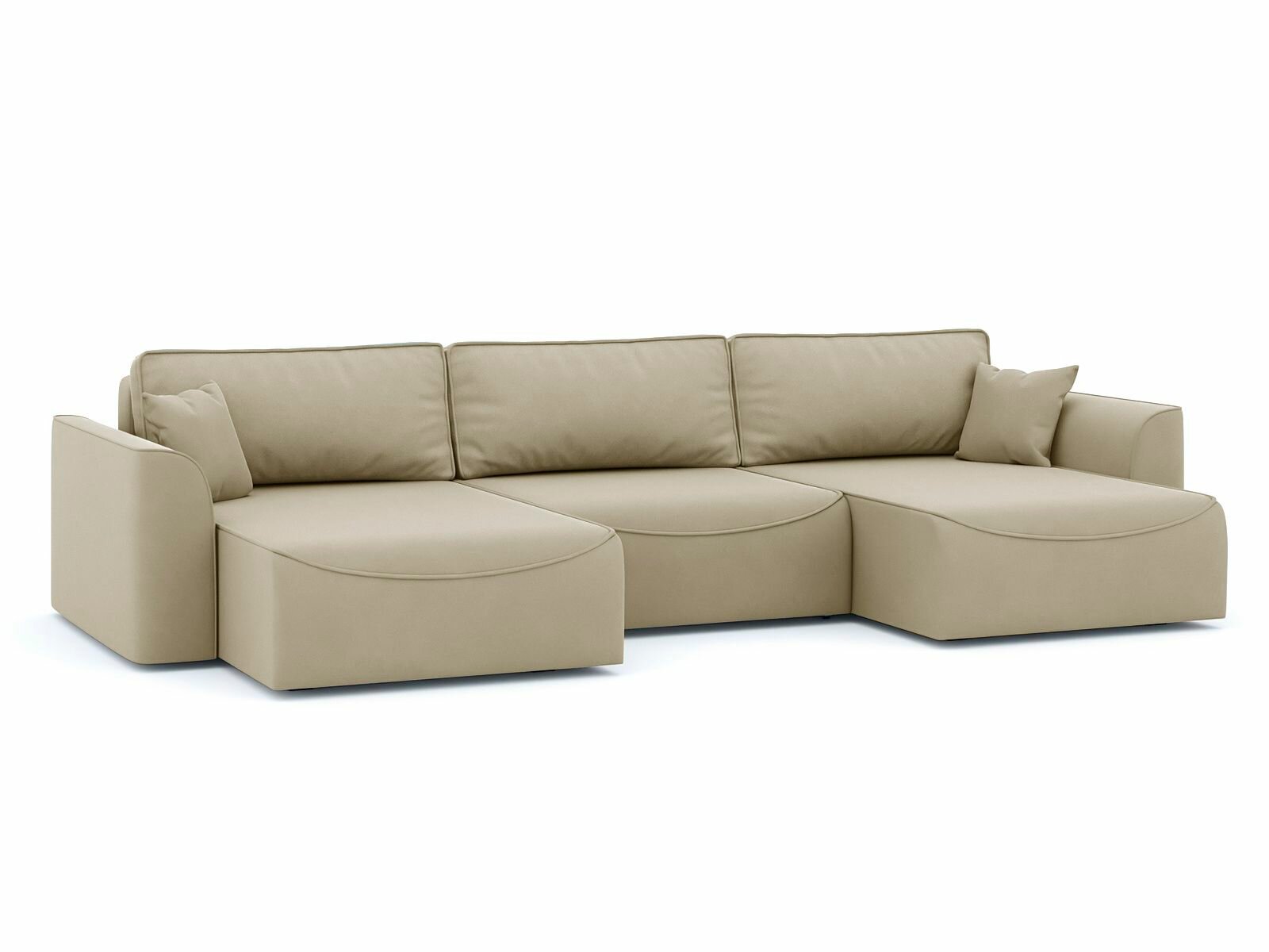 П-образный диван Рафаэль, НПБ, велюр Зара Сафари 5.2