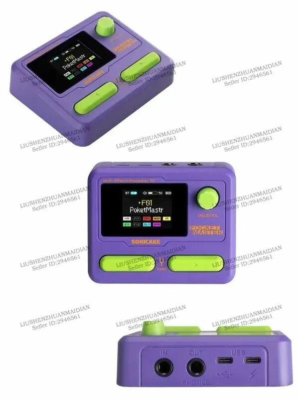 Гитарный усилитель sonicake qme-10bk pocket master; с ir моделированием кабинета и выходом на наушники; портативный усилитель для гитары и баса; для дома, репетиций и улицы