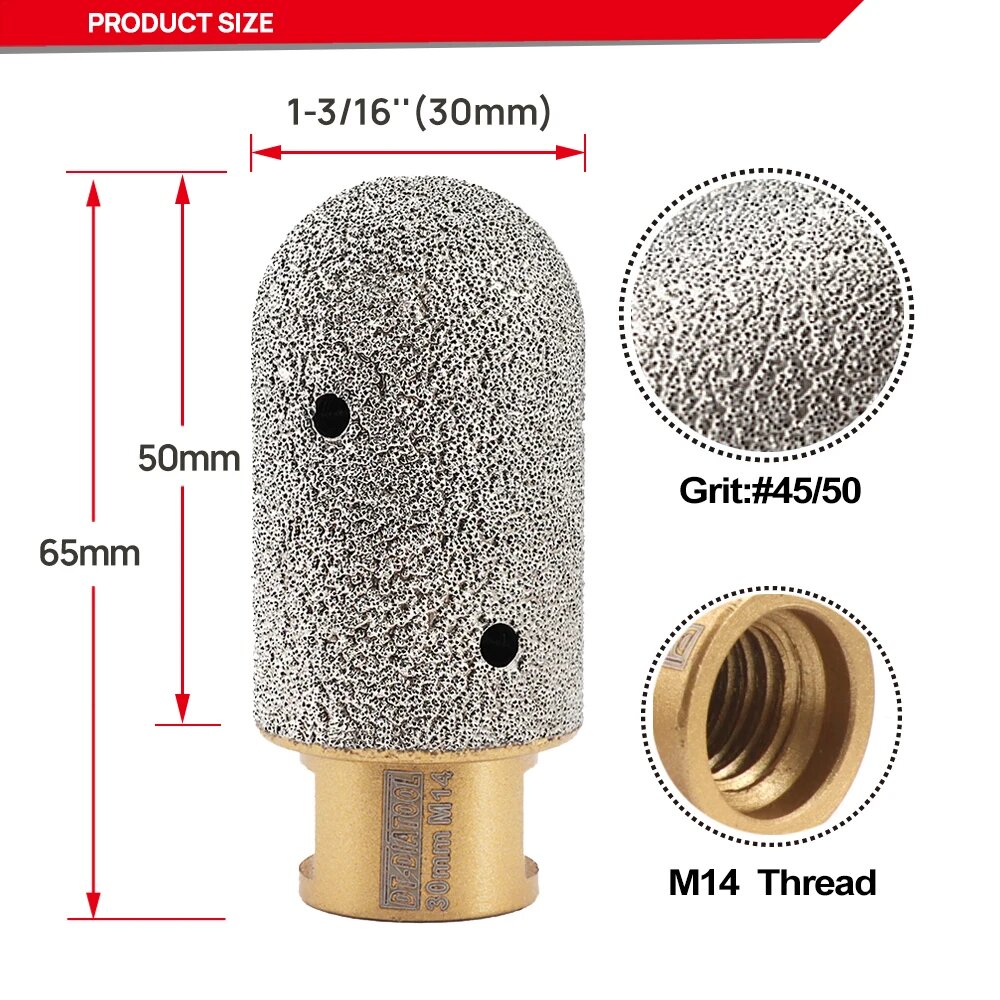 DT-DIATOOL Алмазная фреза для плитки 10/15/20/25/30/35 мм M14 1pc 30mm