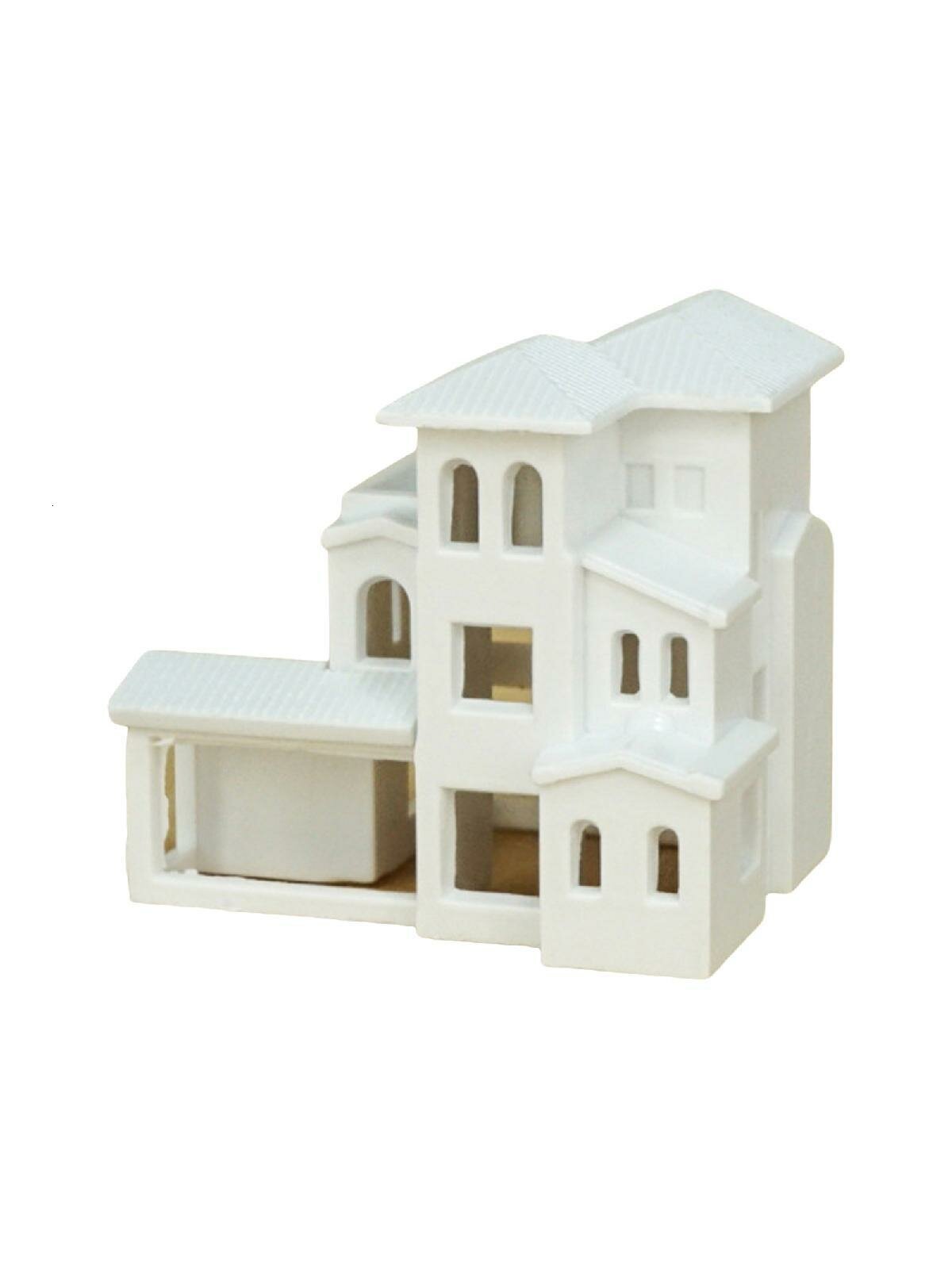 N Модель сборки дома виллы в масштабе 1: 500 Миниатюрная архитектурная модель здания Сцена Запредельного реализма DIY Painting