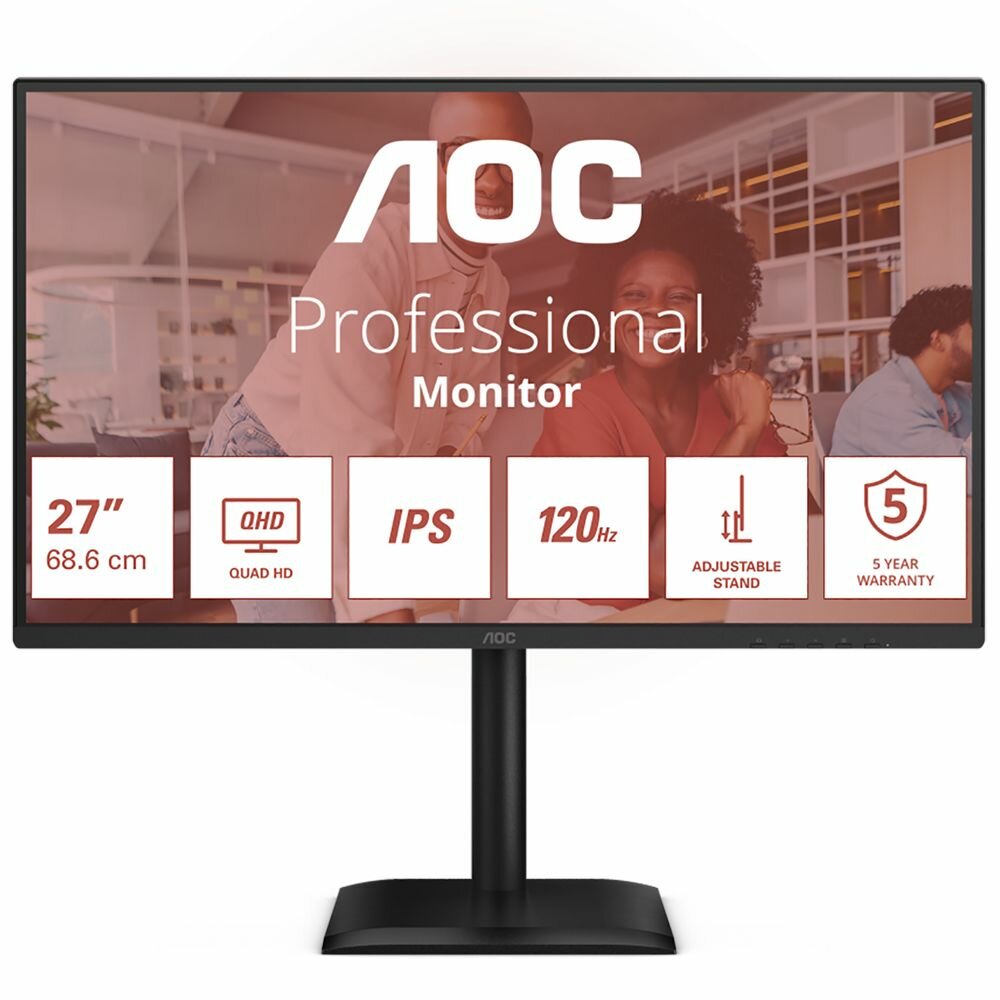 27" Монитор AOC Q27E4U, IPS, 2560x1440, 120 Гц (Q27E4U)