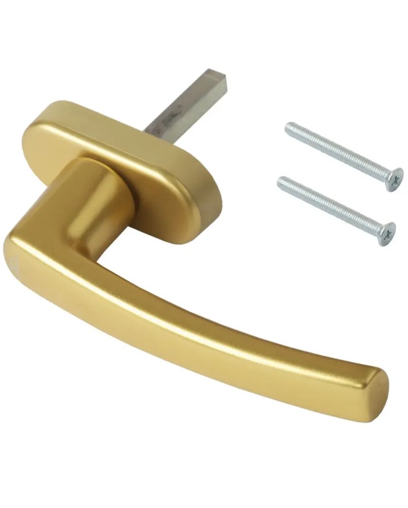 Ручка для окна Алюминиевая Антикоррозийная 150x28.6x57.5 мм Для пластиковых и деревянных окон Врезной монтаж