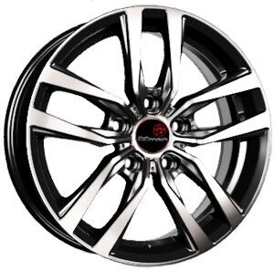 Диск Вектор B214 6.0*16 5*114.3 ET43 D67.1 алмаз черный