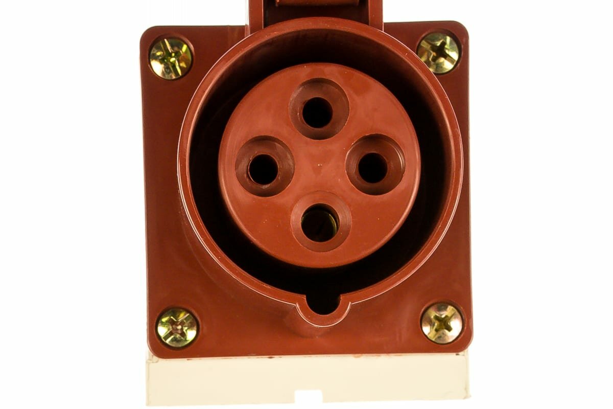 Розетка ИЭК 114 стационарная 3Р+РЕ 16А 380В IP44 PSR12-016-4