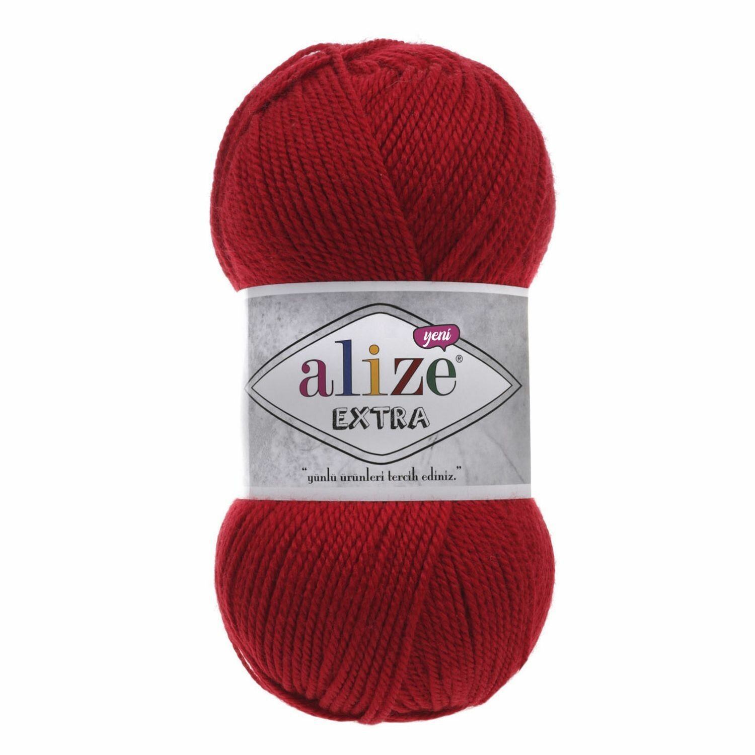 Пряжа ALIZE EXTRA (Экстра), т. красный - 106, 100% акрил, 5 мотков, 100 г, 220 м.