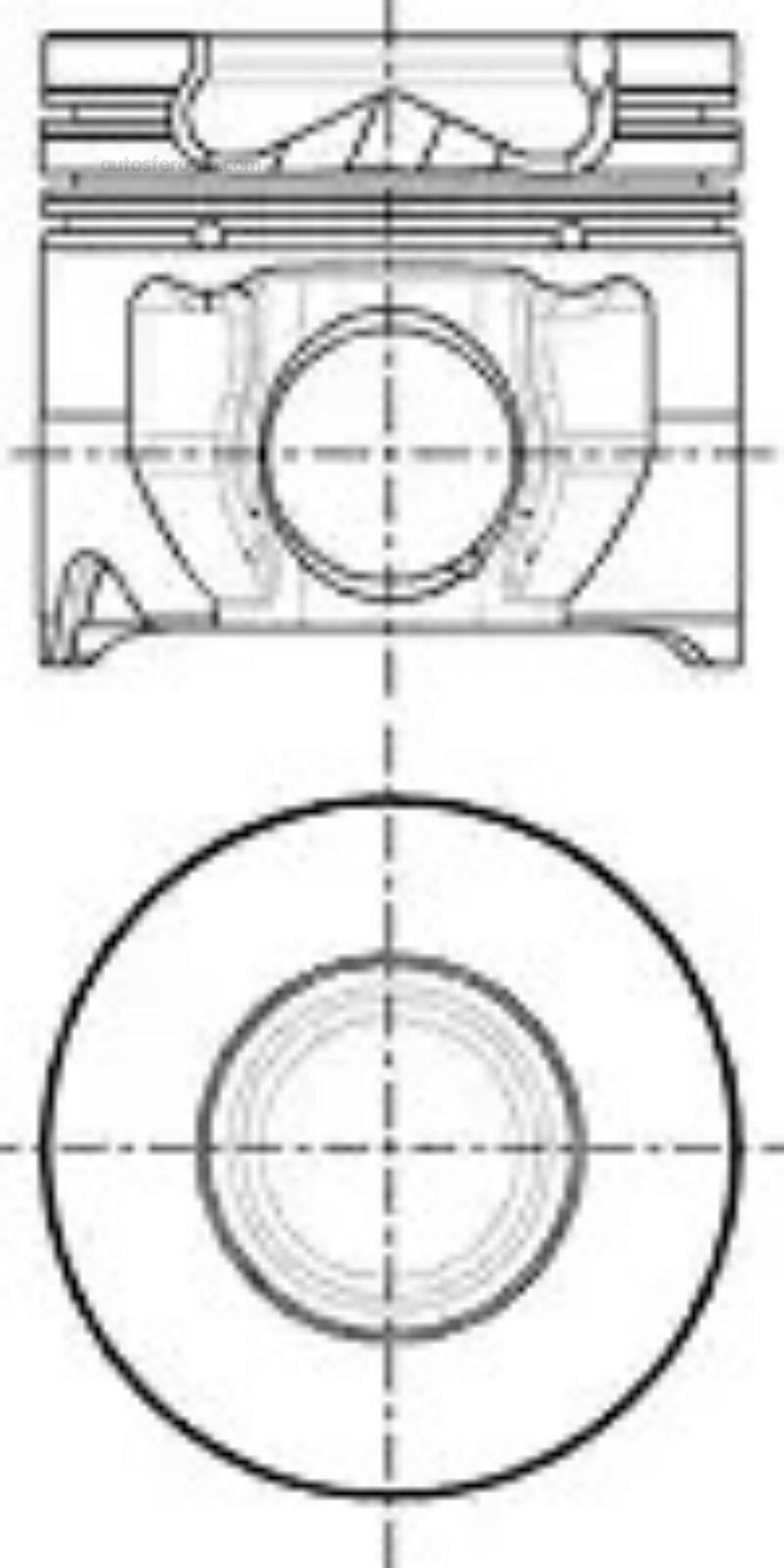 NURAL 8714810010 87-148100-10_поршень! d89.9x2x2x2 STD\ Ford Transit 2.4TDCi H9FA/H9FB 04>