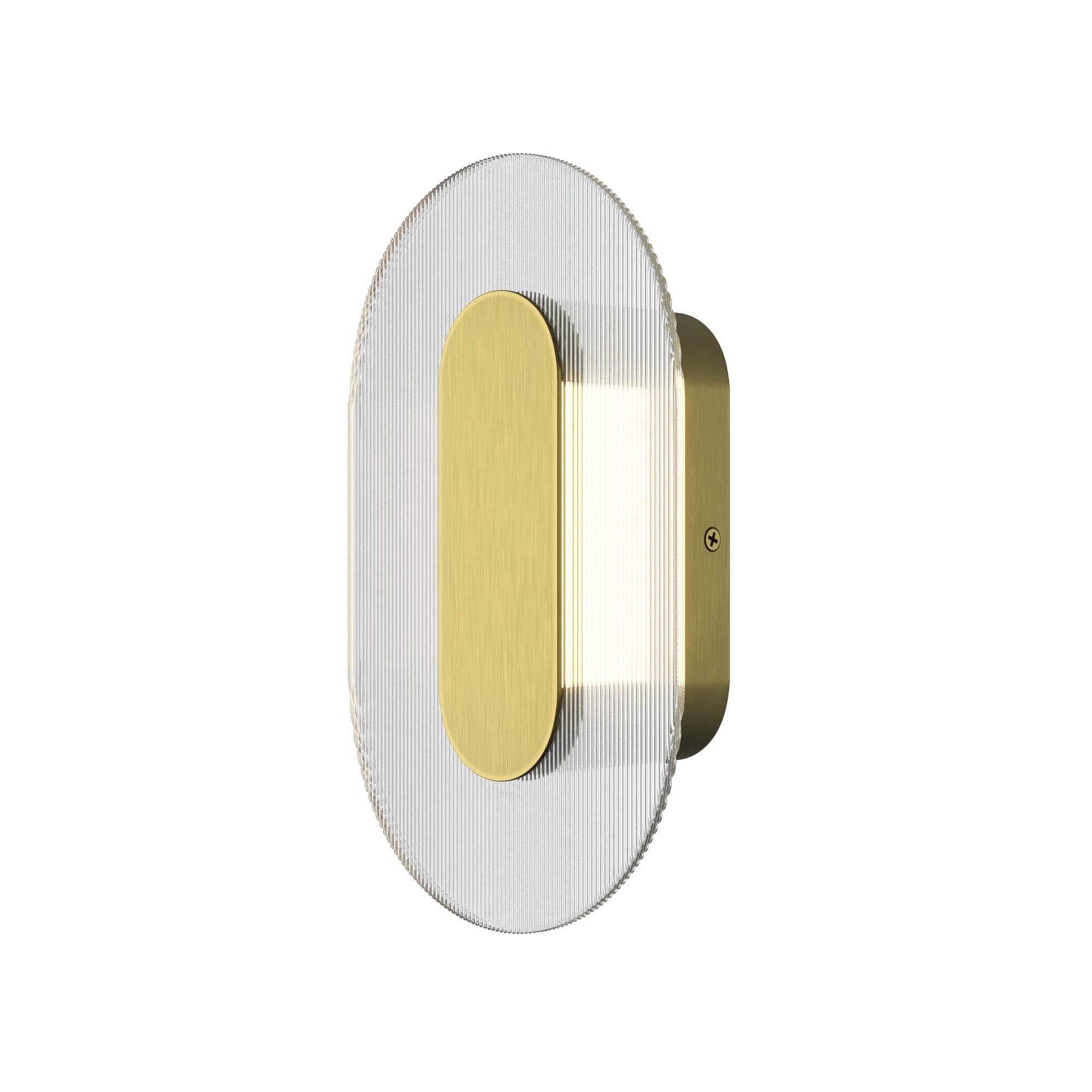 Светильник Maytoni Ply MOD355WL-L6BS3K, LED, 10Вт, IP20, латунь, прозрачный, Германия