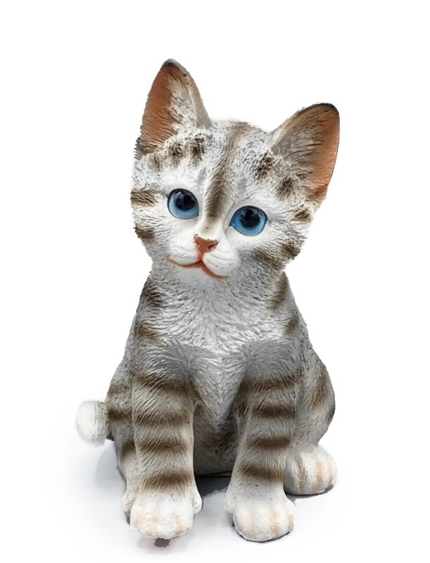 Фигура садовая Полосатый Котенок, 14*12*20см KSMR-626533/F588