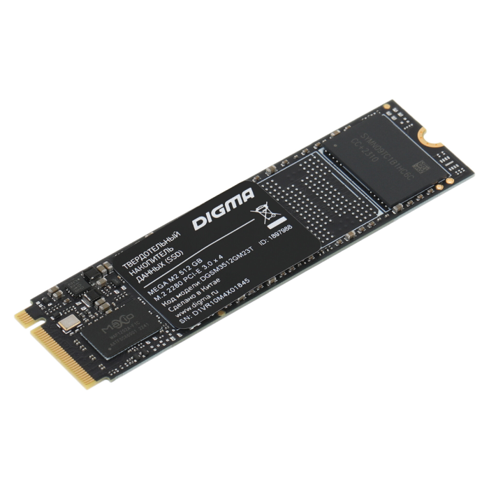 SSD-накопитель Digma 512Gb PCI-E 3.0 x4 DGSM3512GM23T