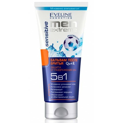 Eveline Men Extreme Sensitive Q10+r Бальзам 5в1 после бритья 200 мл.