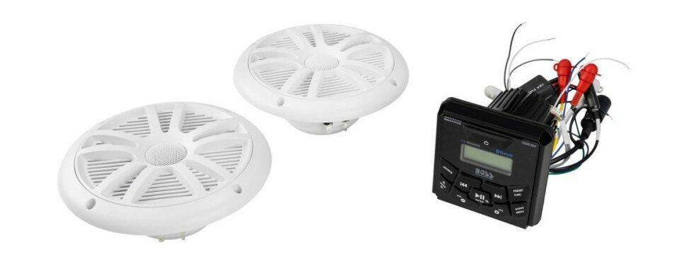 Морская магнитола BOSS MCKGB450W.6 (комплект2) (Москва)