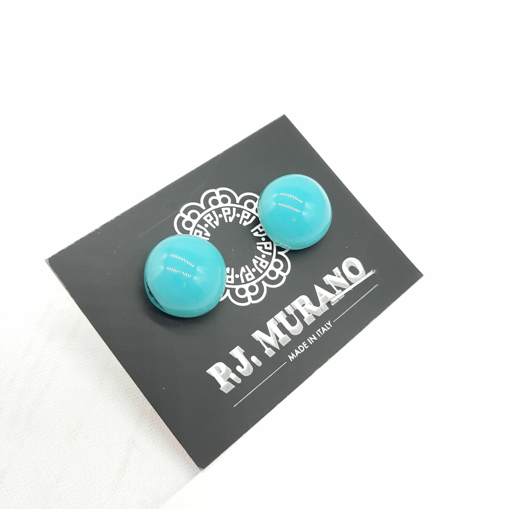 Серьги пусеты, муранское стекло