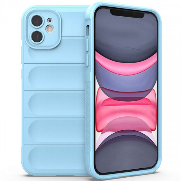Flex Silicone Противоударный чехол для iPhone 11 с защитой камеры и микрофиброй