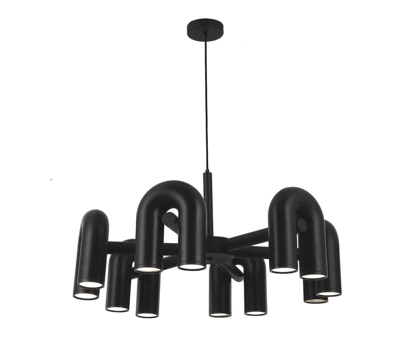 Люстра Kink Light Канти D800xH1500 мм LED цвет Черный, арт. 08465-6,19
