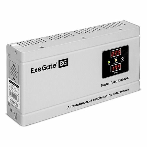 Стабилизатор напряжения EXEGATE Master Turbo AVS-1000 белый [ex291745rus]