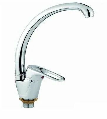 Смеситель кухня боковая ручка на гайке (40) Силумин Accoona A4042