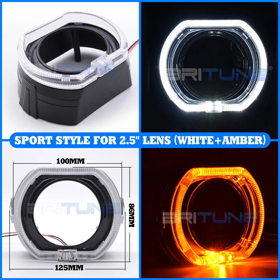 Ангельские глазки маска LED для 2,5/3,0 дюйма линзы для фар, LED маска для Koito 2.5-Inch D Shrouds