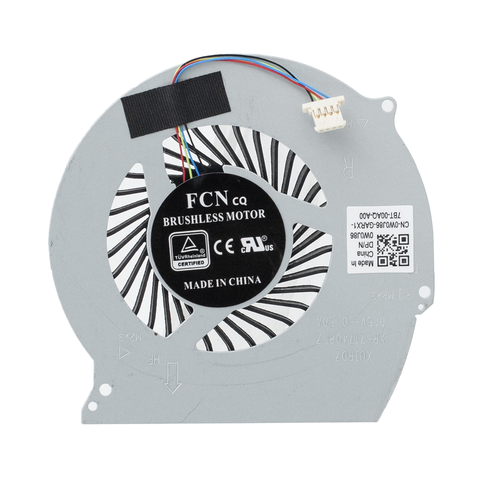 Вентилятор для ноутбука Dell Inspiron 7567 / Inspiron 7566 / Inspiron P65F / Inspiron P65F001 / Inspiron P65F002 / 0NWW0W / 0D2T4F - кулер левый