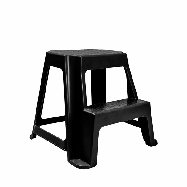 Табурет-стремянка пластиковая Rosenberg 44x45x47 см каркас пластик цвет черный