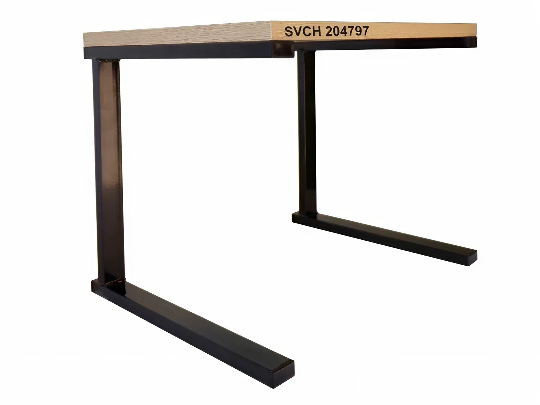 Полка для микроволновки GARROSS "SIBERIA 204797", одна полка 30х40 см, высота 32 см, каркас чёрный, цвет полки сонома