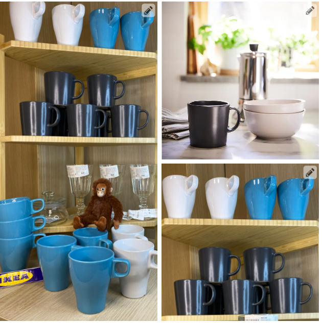 Кружка динера икеа тёмно-серая 300 мл. Тайланд. Арт. 403.506.47