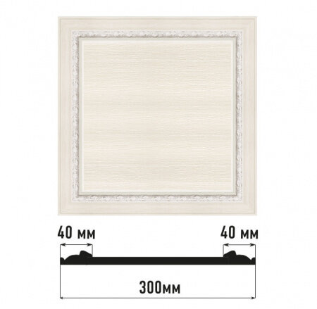 Декоративное Панно Decomaster D30-15 В300хШ18хД300 мм / Декомастер.