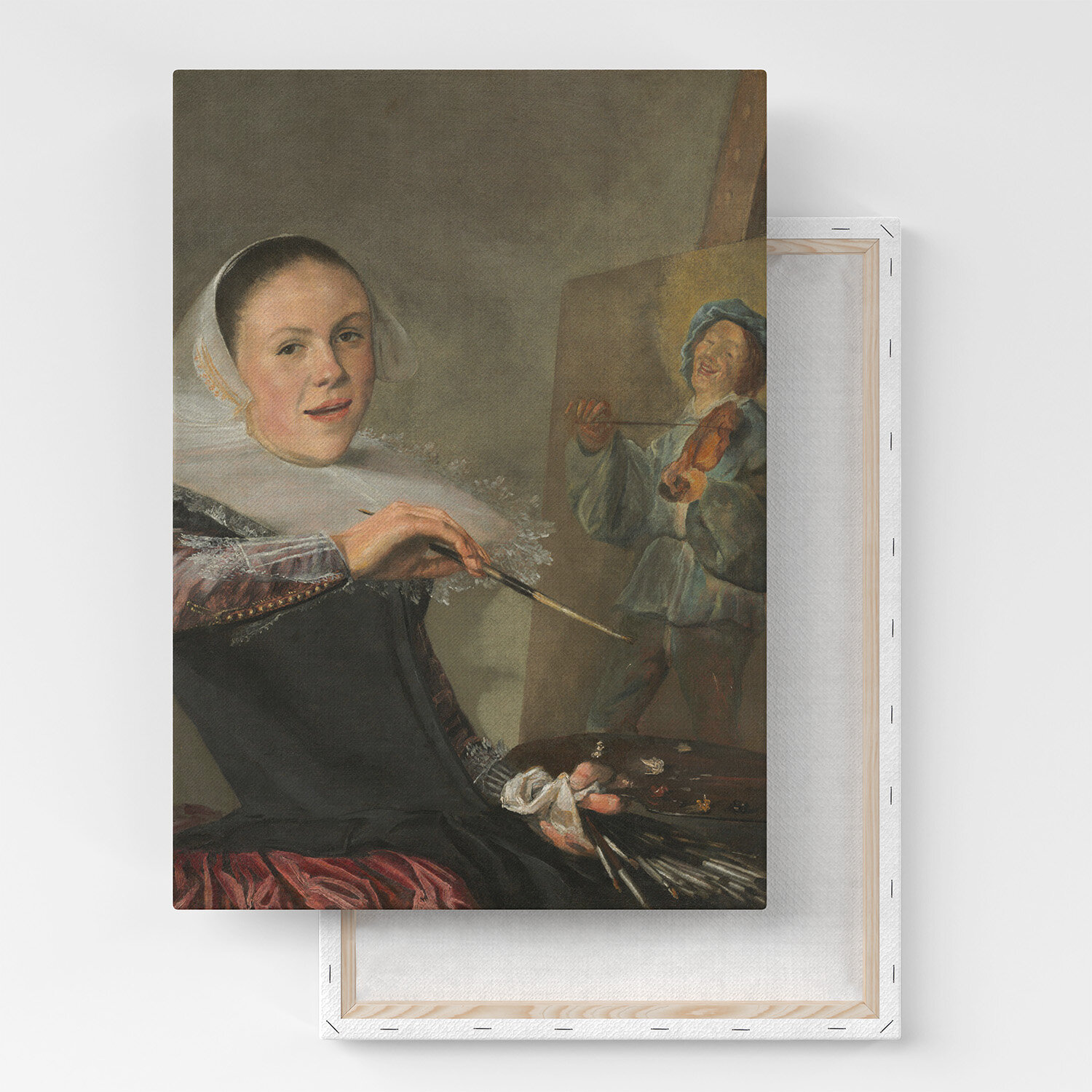 Картина на холсте, репродукция / Юдит Лейстер - Self-Portrait / Размер 60 x 80 см