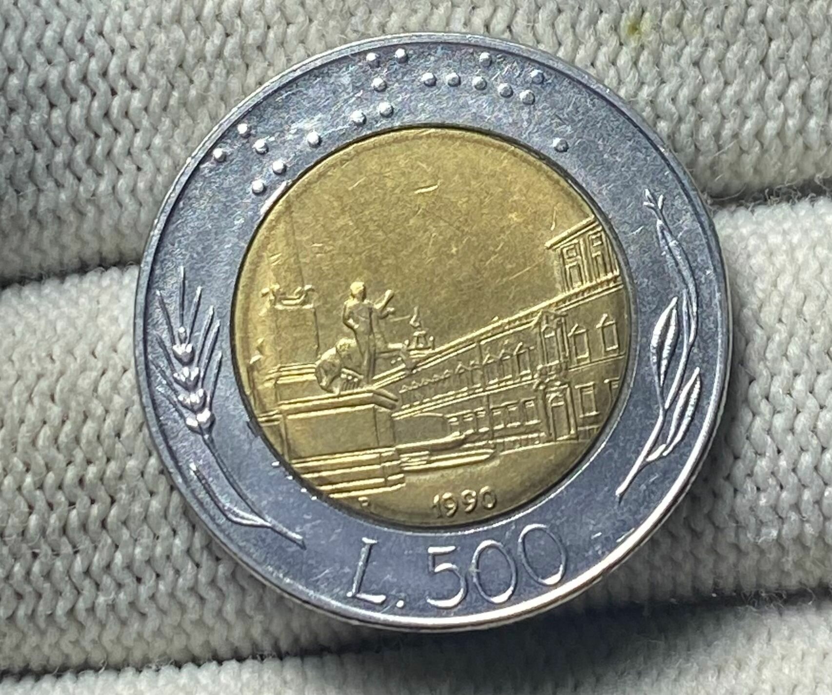 Италия 500 лир 1986-2001 года VF-XF