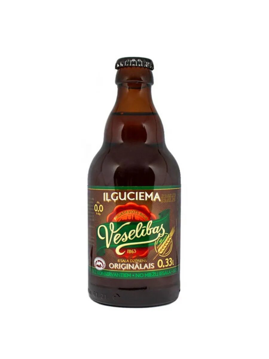 Напиток ILGUCIEMA "Veselibas Originalais", солодовый, 0.33л, 12 шт.