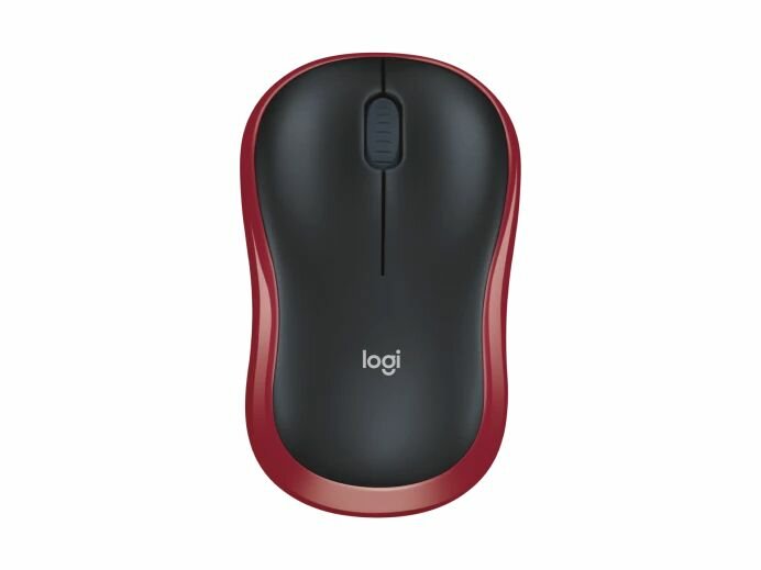 Logitech M185/M186 Беспроводная мышь, красная