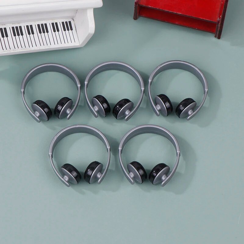 Миниатюрные наушники для кукольного дома GJCUTE 5 шт Gray