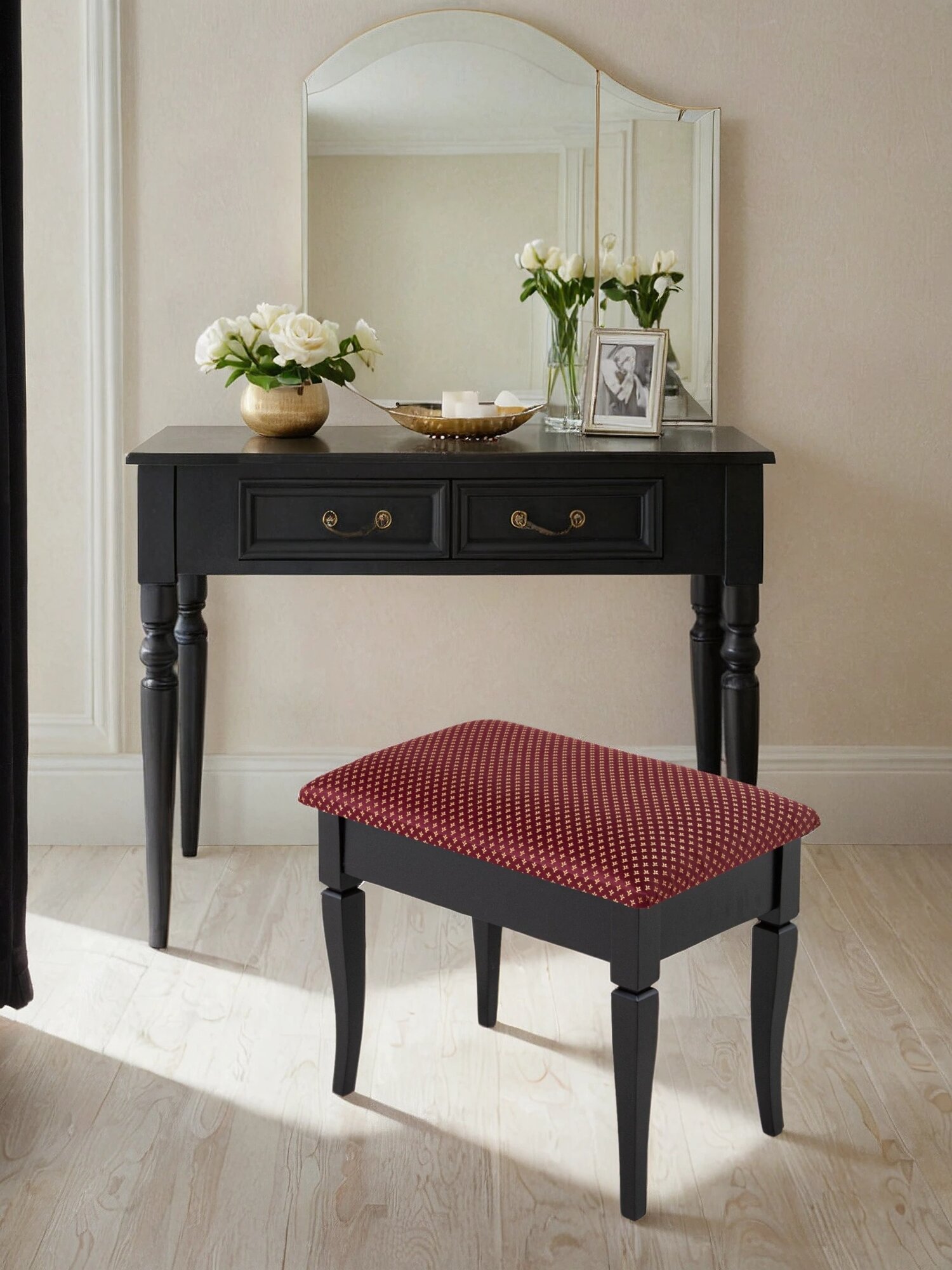 Пуфик банкетка в прихожую Мебелик с сиденьем Ретро М с ящиком венге, ткань коронка