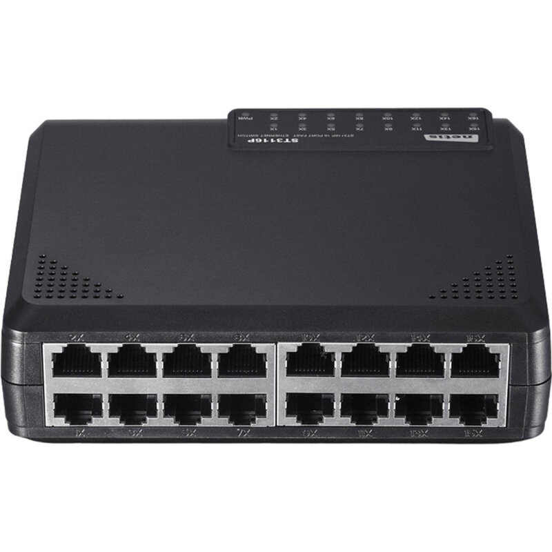 Коммутатор Netis ST3116P неуправляемый, 16-портовый, 100 Мбит/с