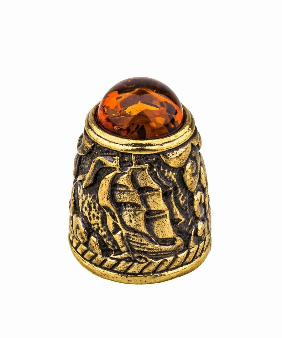 Наперсток Море с кабошоном 713