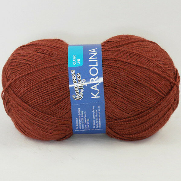 Пряжа Семеновская каролина 60015 терракот (5 мотков)