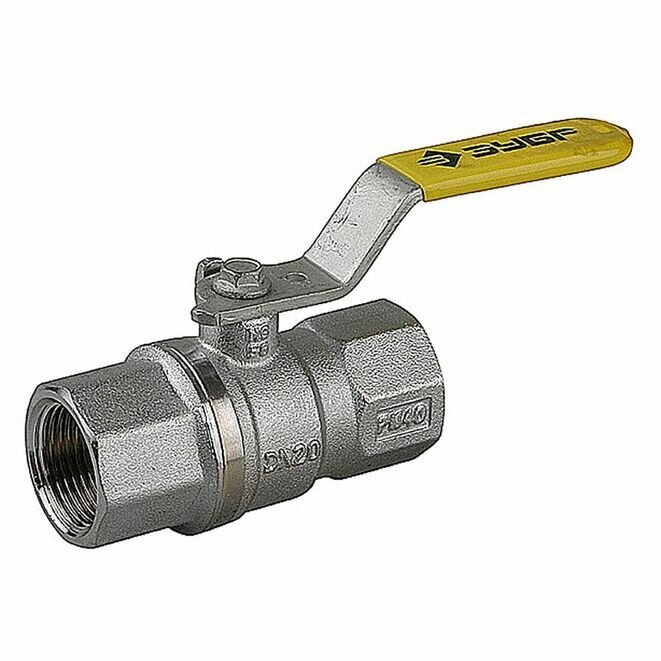 Кран шаровой полнопроходной "мама-мама" 1/2", ЗУБР