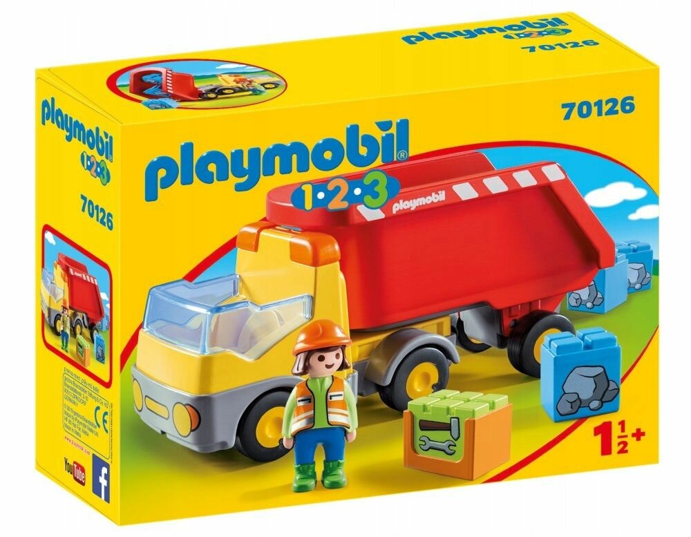 Конструктор Playmobil 1.2.3 - Самосвал - Плеймобиль для малышей 70126