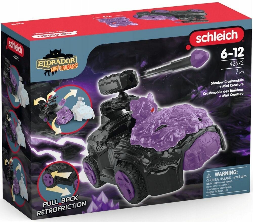 Фигурки Schleich Eldrador Creatures - Автомобиль CrashMobile Shadow Vehicle + Mini Creature - Шляйх 42672