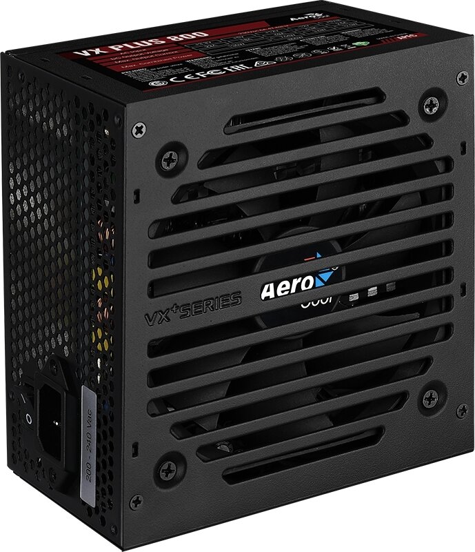 Блок питания Aerocool VX PLUS 800 (ATX 2.3, 800W, 120mm fan) Box