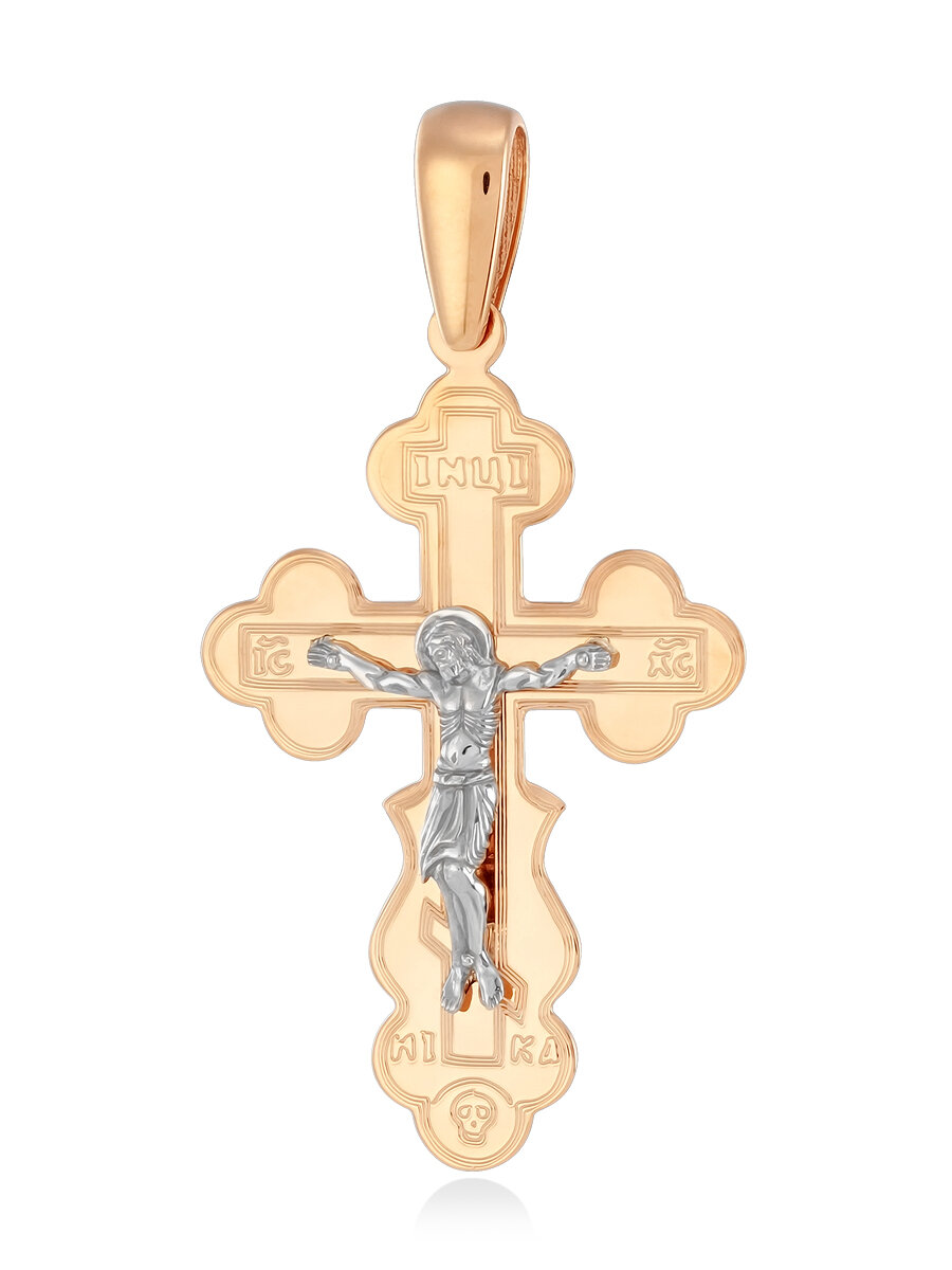 Подвеска Юверос, красное золото, 585 проба, родирование